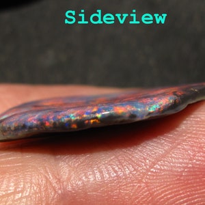 Lightning Ridge Black Opal Stunning Red on Black Straw Pattern 8.6 ...