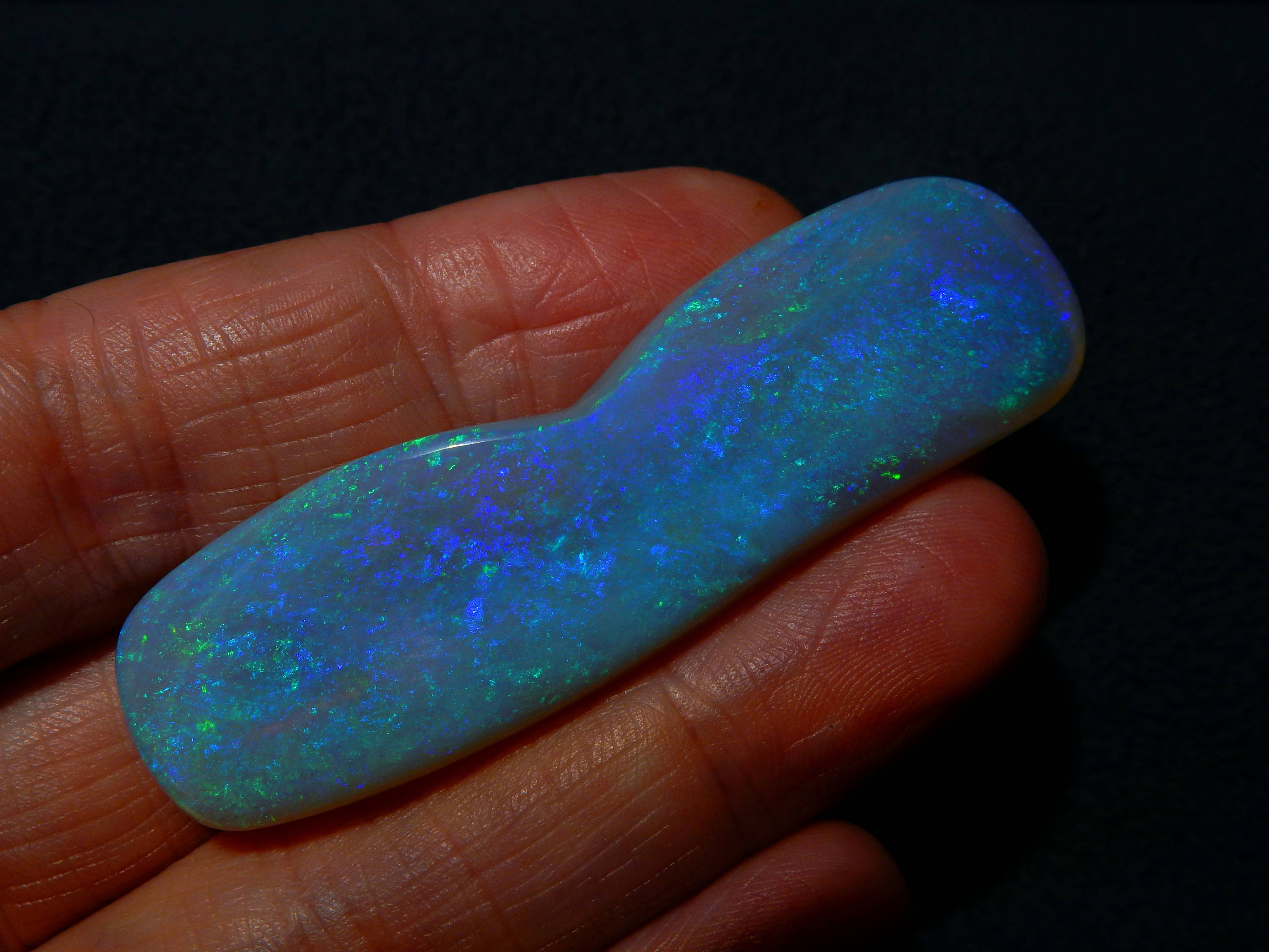 Huge Andamooka Australian Opal Beautiful Bright Azure Blue and - Etsy ...
