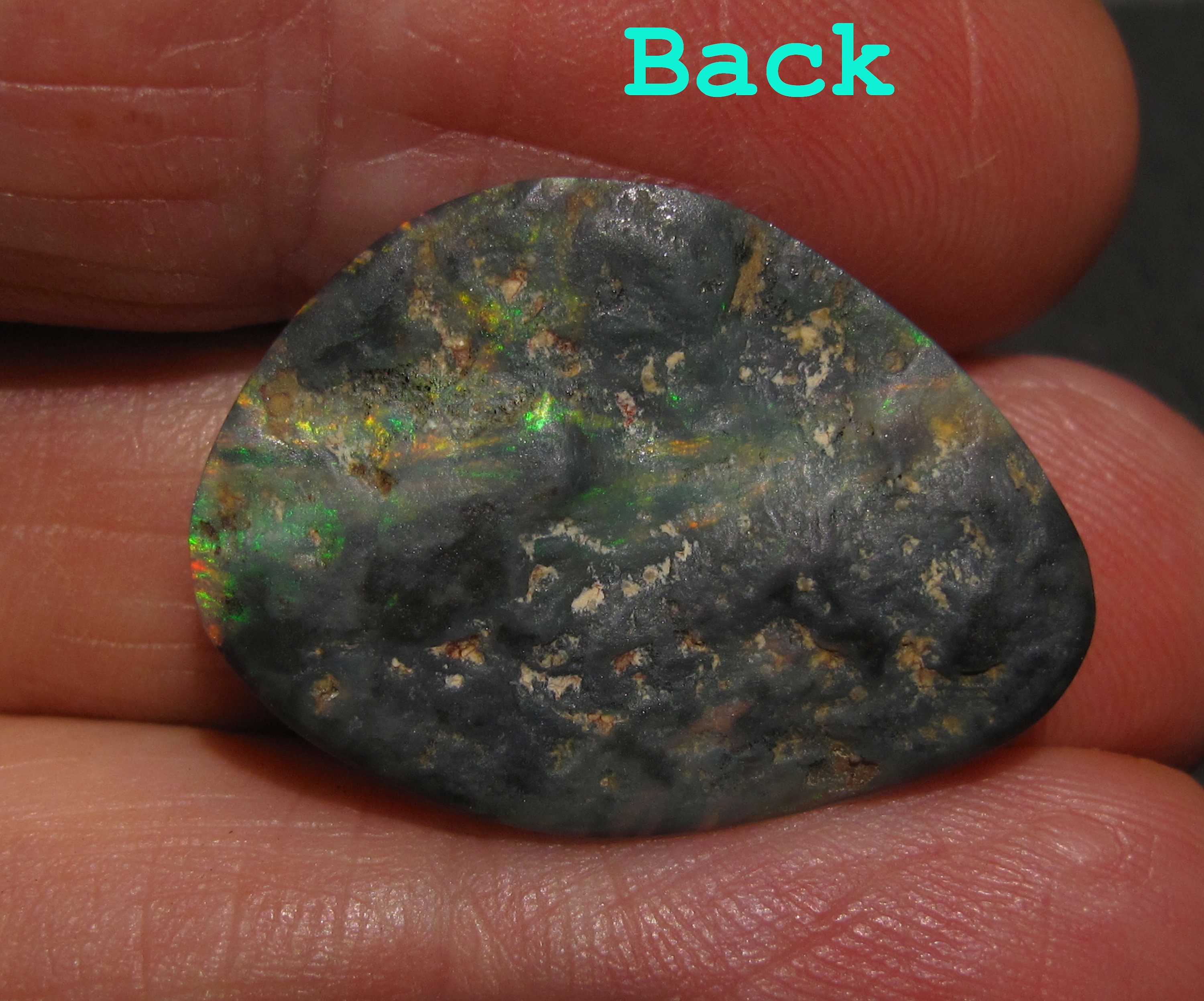 Lightning Ridge Black Opal Stunning red on black straw pattern | Etsy