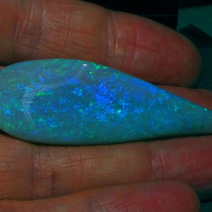 Huge Andamooka Australian Opal Beautiful Bright Azure Blue and Green ...