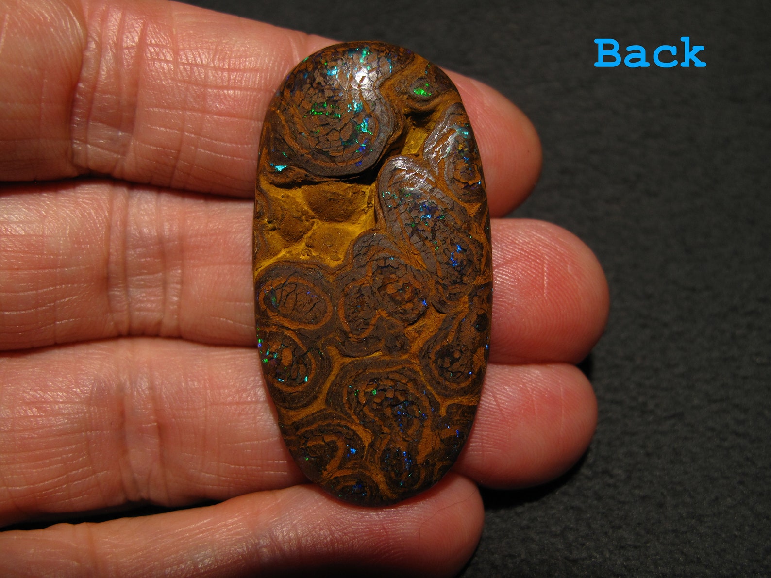 Australian Boulder Opal Matrix with bright Green and blue | Etsy