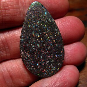 Rare & Unique Andamooka Matrix Opal With Gorgeous Bright Rainbow Colors ...