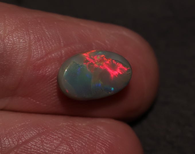 Lightning Ridge Opal Carving Bright Rolling Flashes of Color Genuine ...