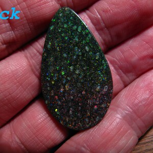 Rare & Unique Andamooka Matrix Opal With Gorgeous Bright Rainbow Colors ...
