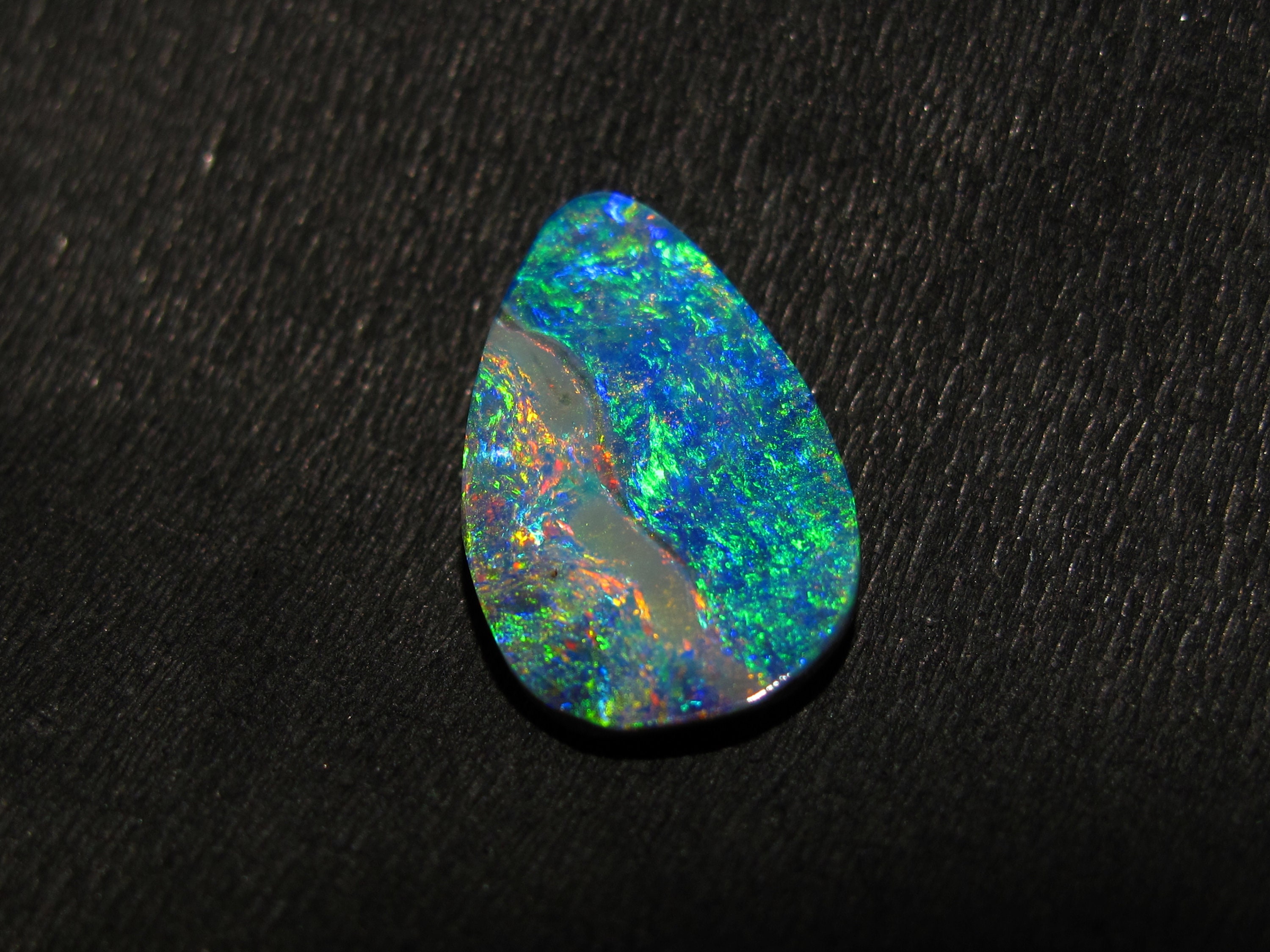 Stunning Neon Bright Multicolored Australian Boulder Opal Gem. | Etsy