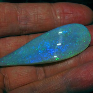 Huge Andamooka Australian Opal Beautiful Bright Azure Blue and Green ...