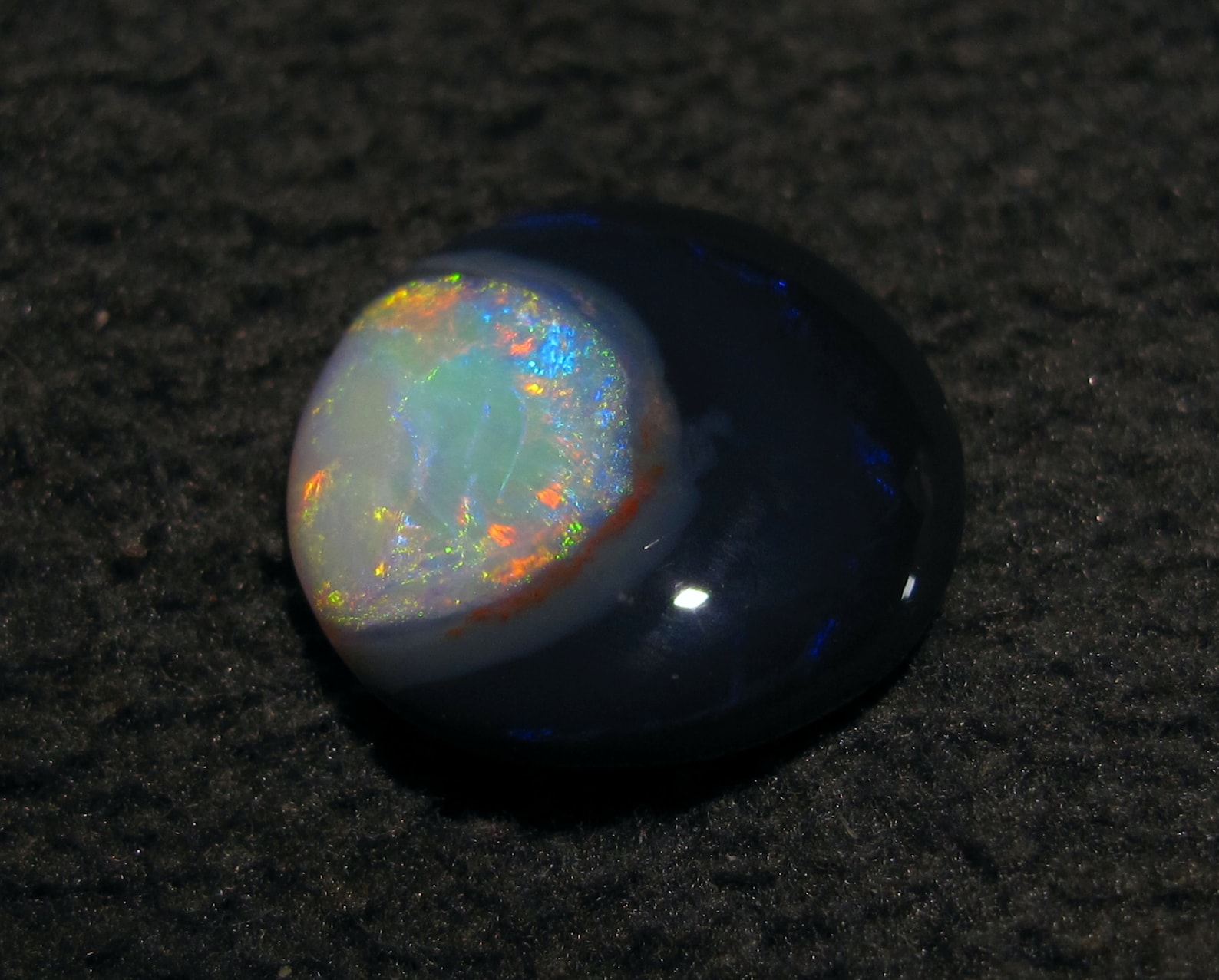 Lightning Ridge Black Opal: Rare Meniscus Formation, Australian ...