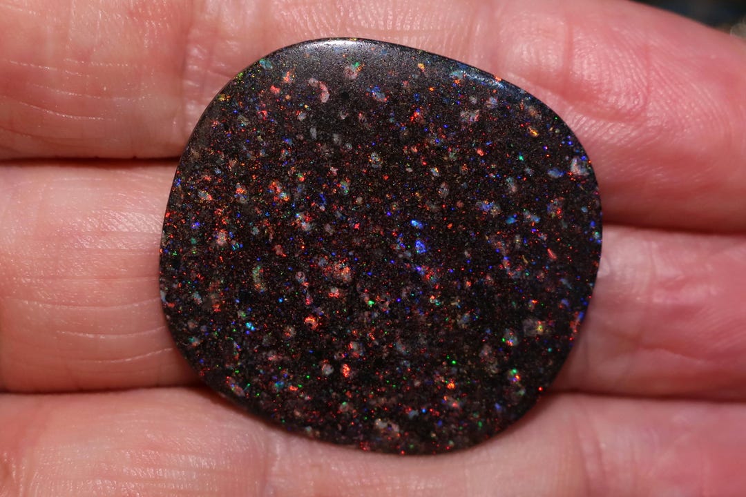 Rare & Unique Andamooka Matrix Opal With Bright Rainbow Colors Great ...