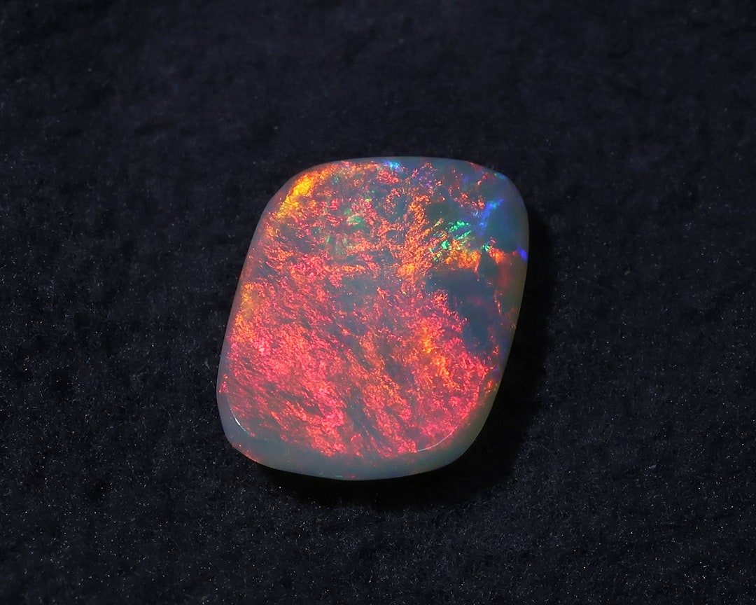 Coober Pedy Opal Incredible Double Sided Gem Bright Rainbow Flagstone ...