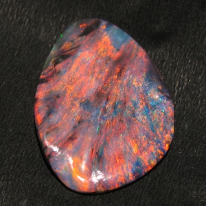Lightning Ridge Black Opal Stunning Red on Black Straw Pattern 8.6 ...