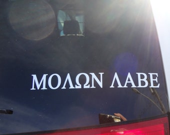 Molon Labe Window Decal - Etsy