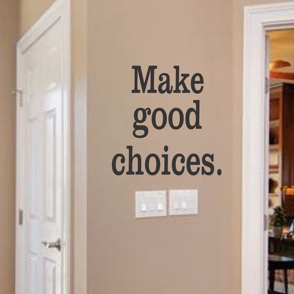 Make Good Choices - Etsy