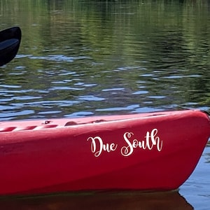 Kayak Name Decal: Custom Boat Lettering, Numbers, & Graphics - Etsy