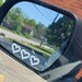 2 Sets Small Heart Pixelated Pixel Decal Car Window Glass Tiny Mirror ...