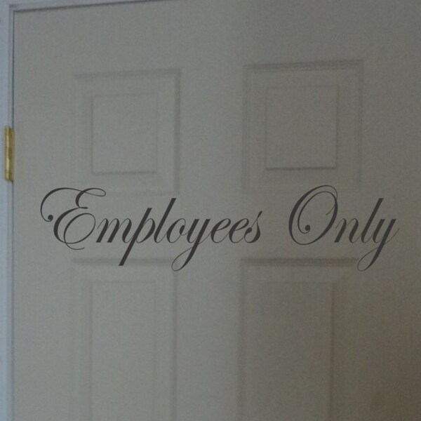 Employees Only Sign - Etsy