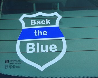 Back the Blue Decal - Etsy