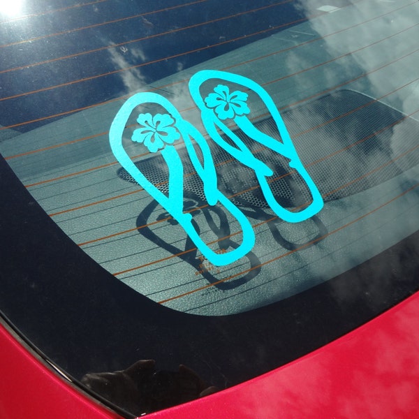 Flip Flop Car Stickers - Etsy