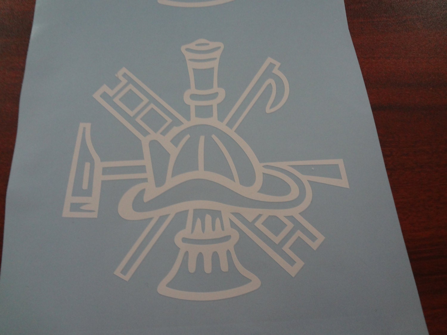 2 Decals Fireman Fire Department Window Firefighter Men Women | Etsy