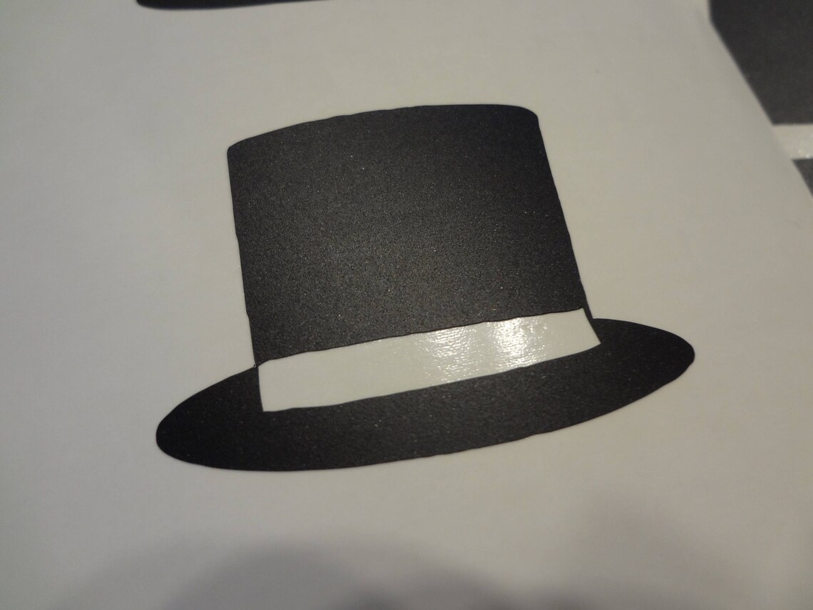 20 Top Hat Tophat Decals Sticker Self Adhesive Scrapbook | Etsy