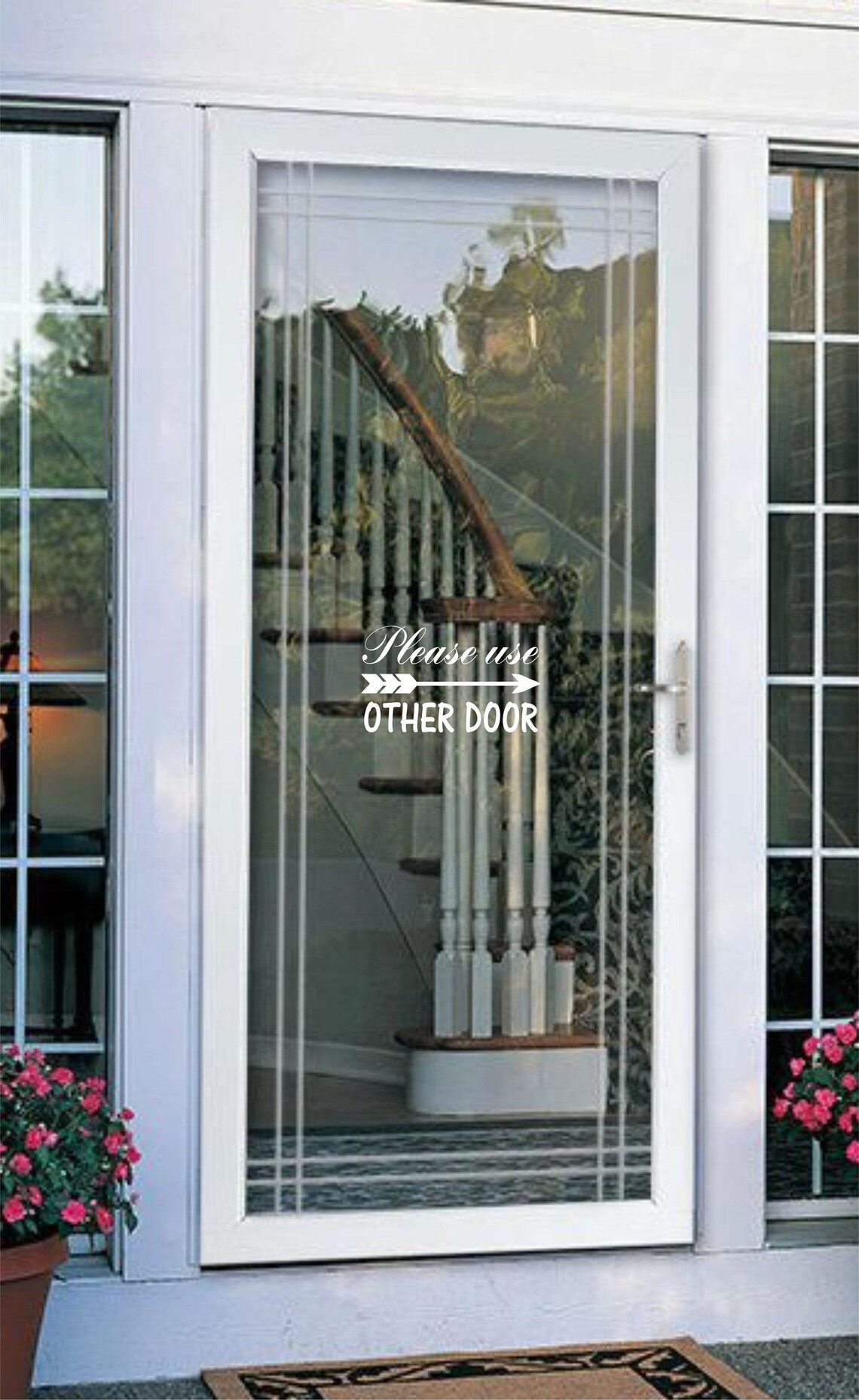 2 Please Use Other Door Decal Sticker Arrow Office Home - Etsy