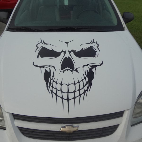 Skull Wall Decal - Etsy