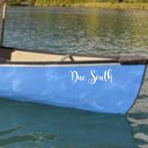 Boat Decal Sticker Name Numbers Kayak Boating Kayaking Canoe ...