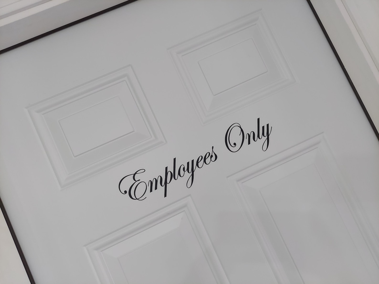 Employees Only Door Decal: Indoor/outdoor Vinyl Sign (set of 2) - Etsy