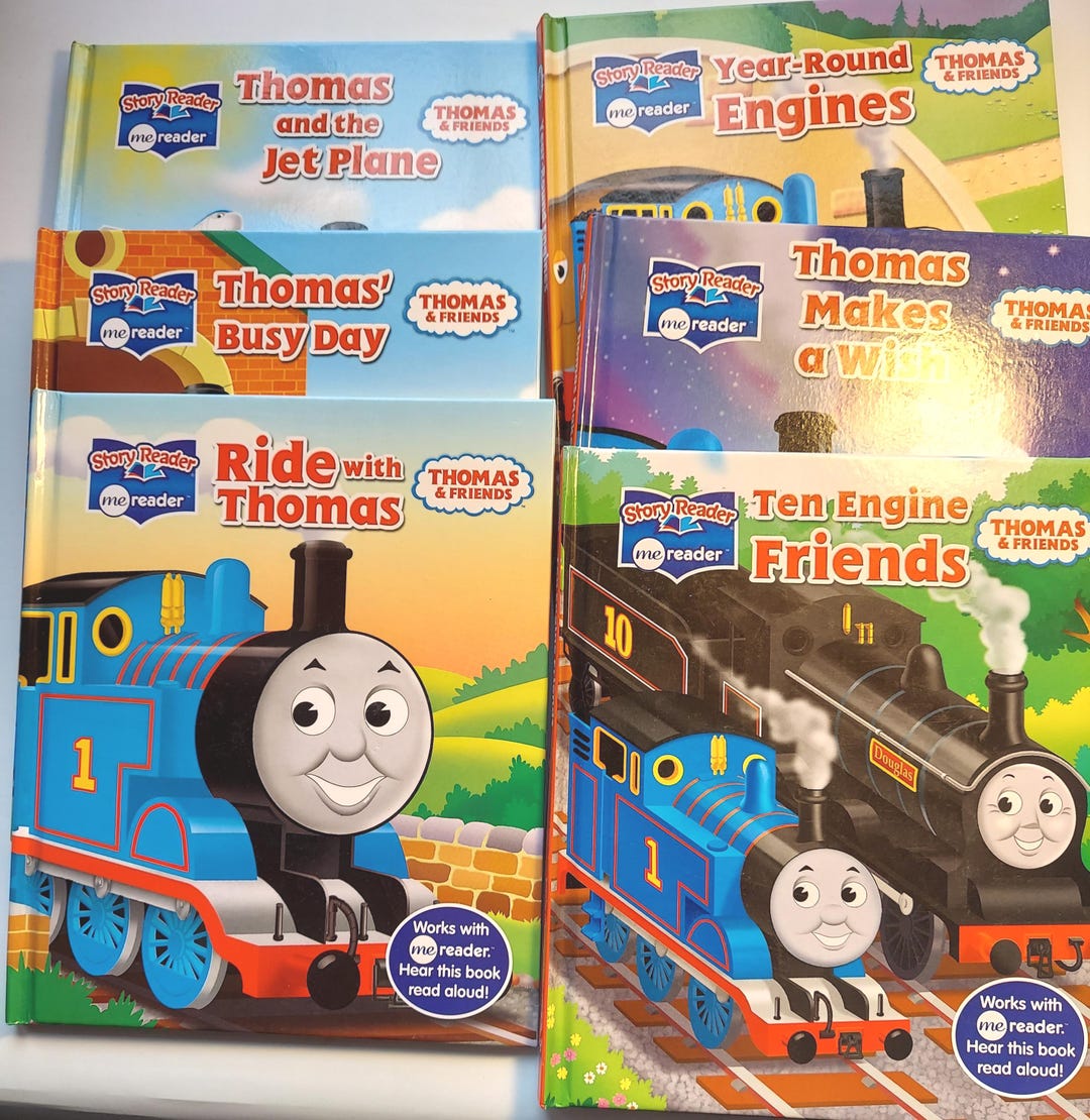 6 Books Thomas & Friends Book Trains Jet Plane Busy Day Ride With Year ...