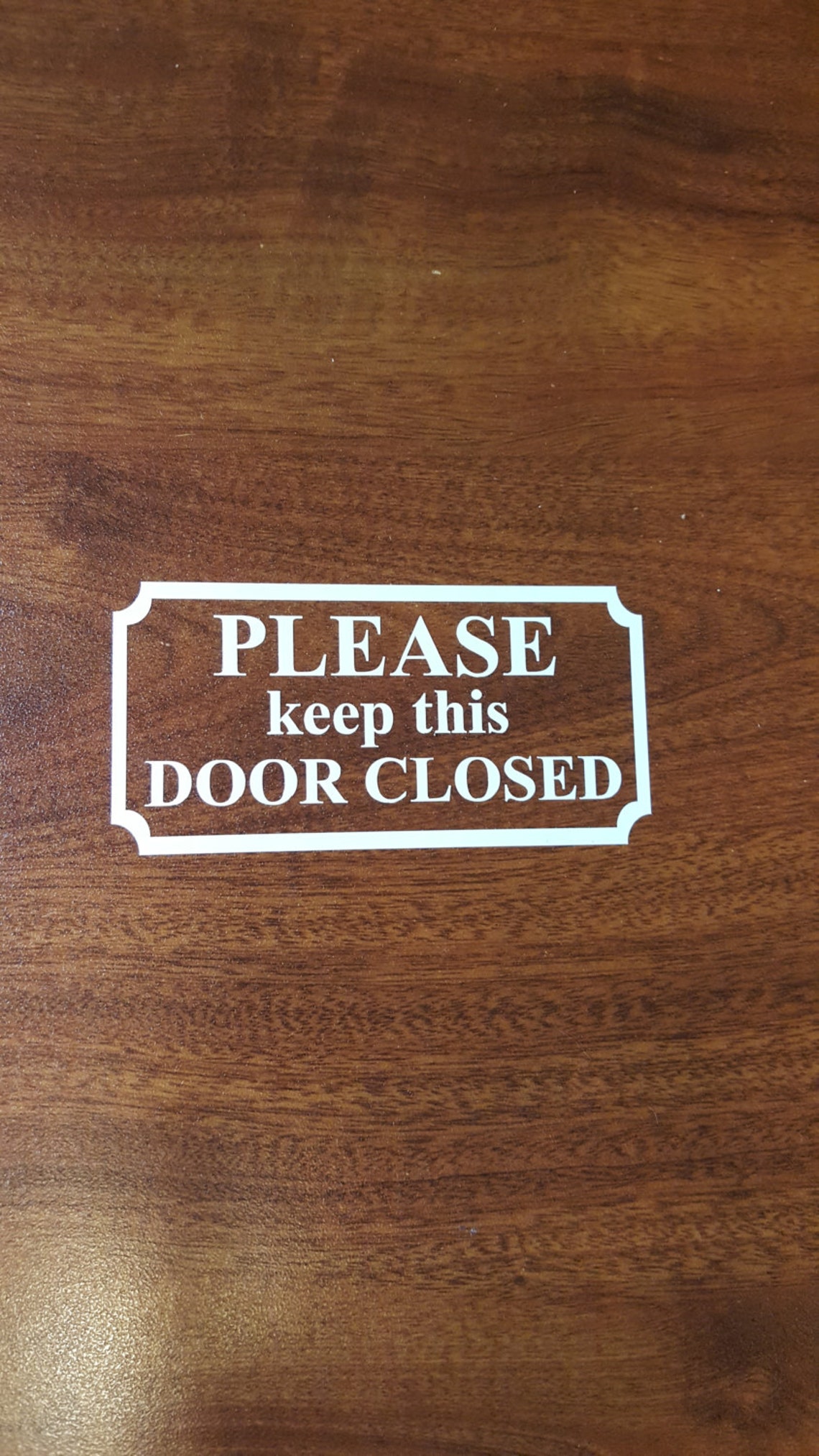 2 Please Keep This Door Closed Decal Sign Window DIY Save Door - Etsy