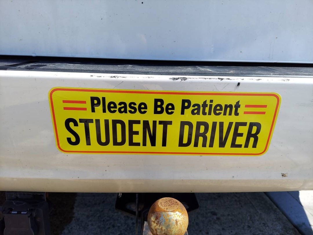 2 Student Driver Decal Please Be Patient New Driver Teen Sticker - Etsy