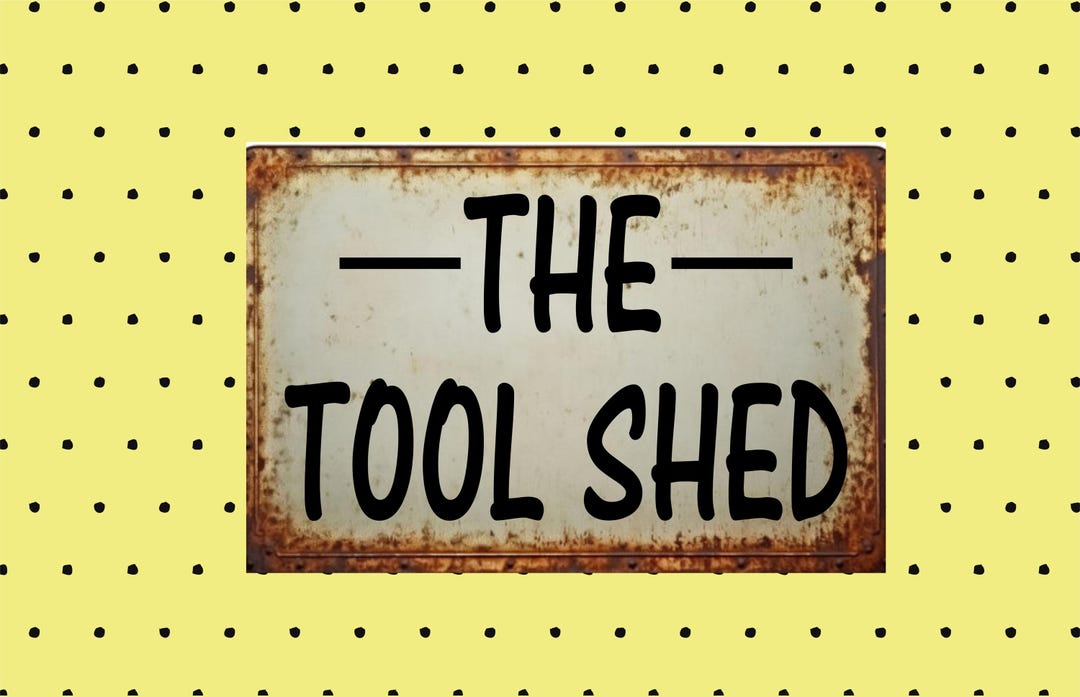 The Tool Shed Sign: Rustic Metal Garage Decor - Etsy