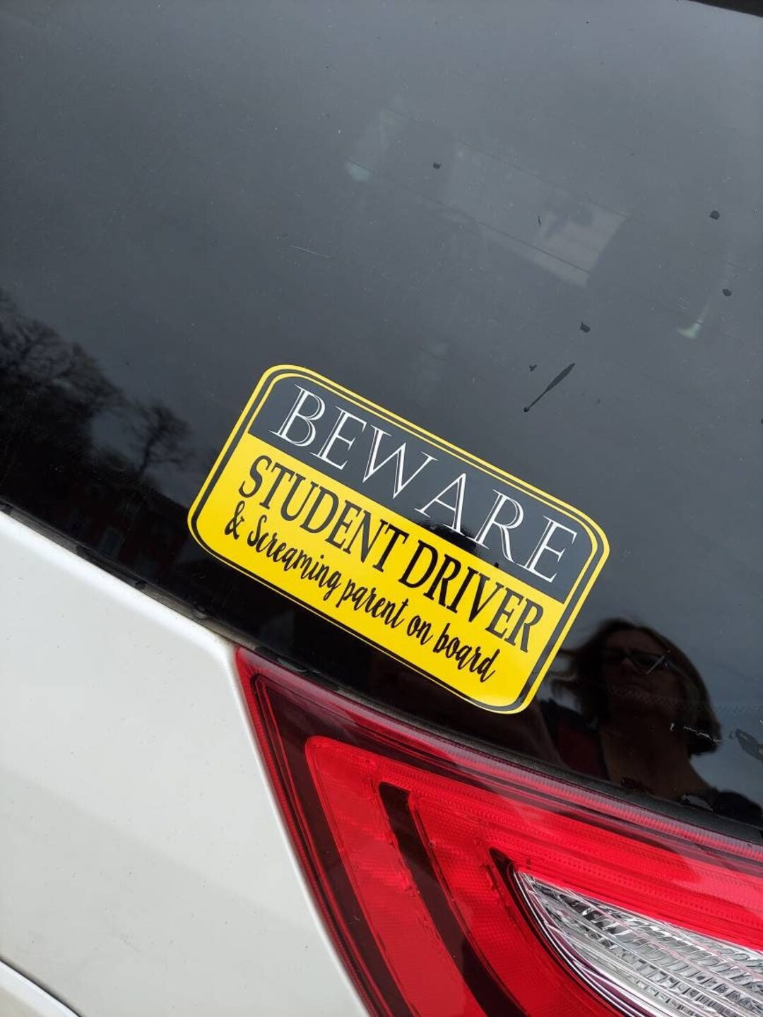 2 Student Driver Decal Beware & Screaming Parent on Board New Driving ...
