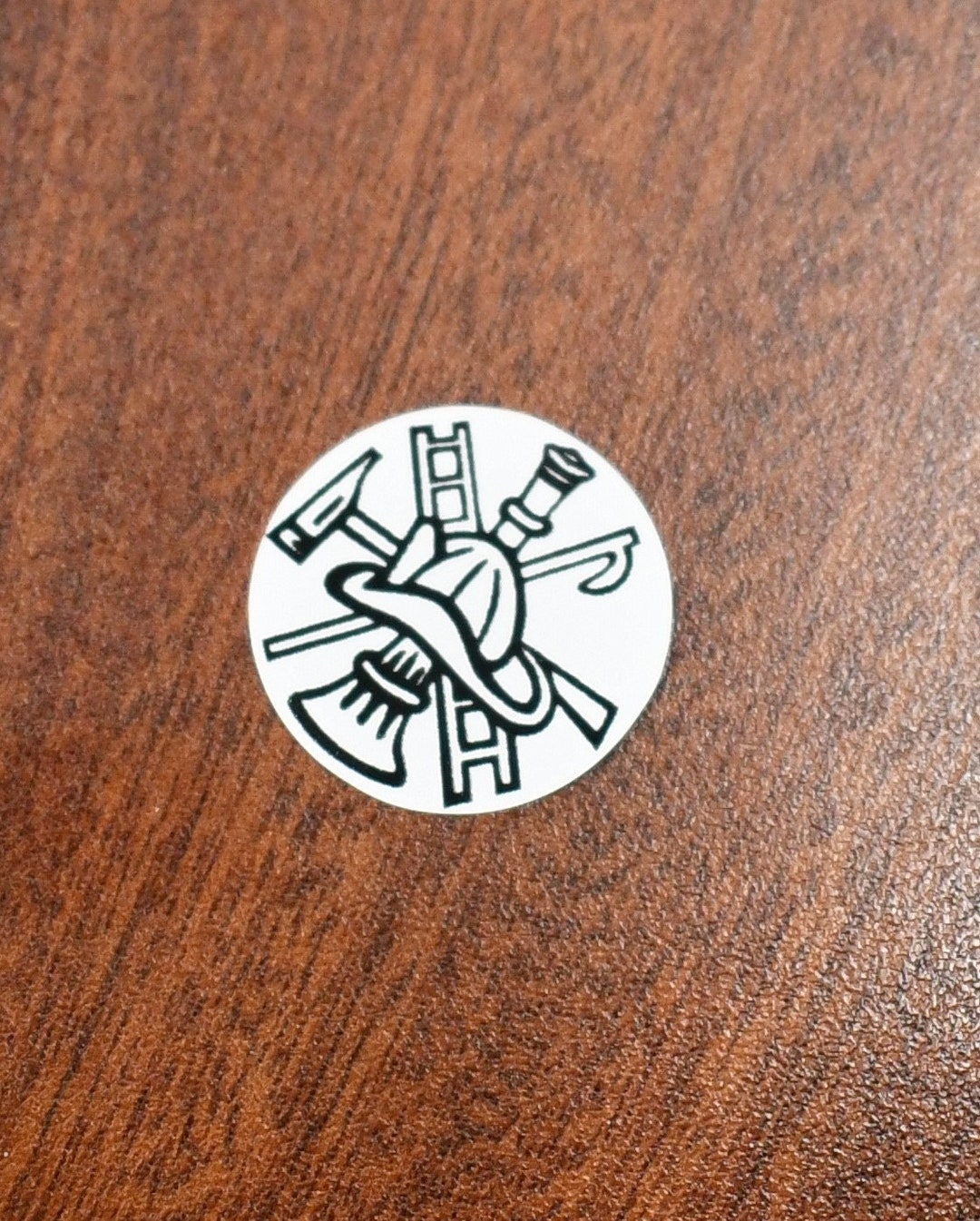 Firefighter Decals: Round Fire Department Stickers, 2 or 3 Inch (set of ...