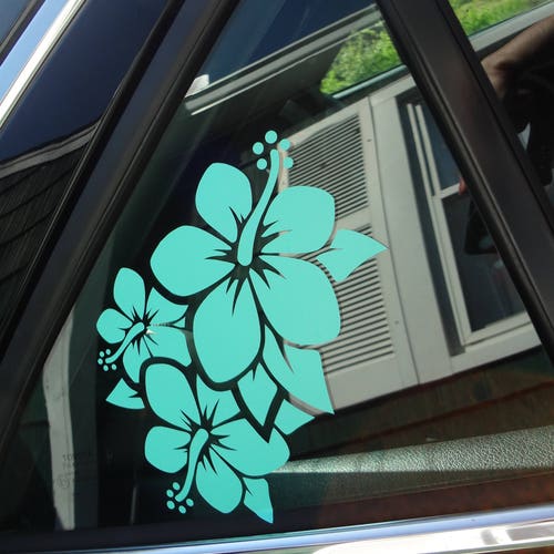 Hawaiian Flower Decal Hibiscus Sticker Car Decal Vinyl - Etsy
