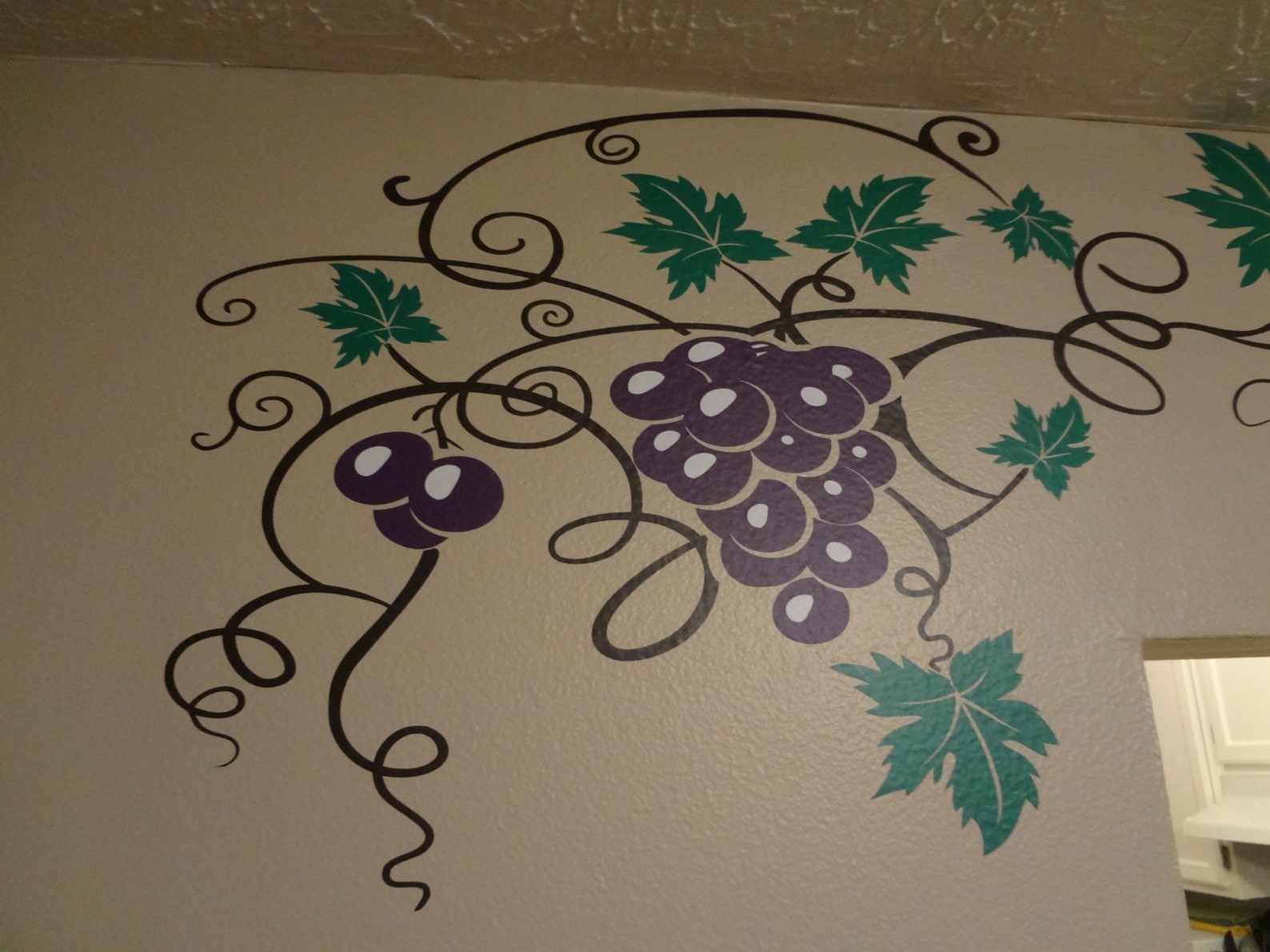 Grape Vine Decal Wine Home Decor Wall Art Sticker Kitchen | Etsy