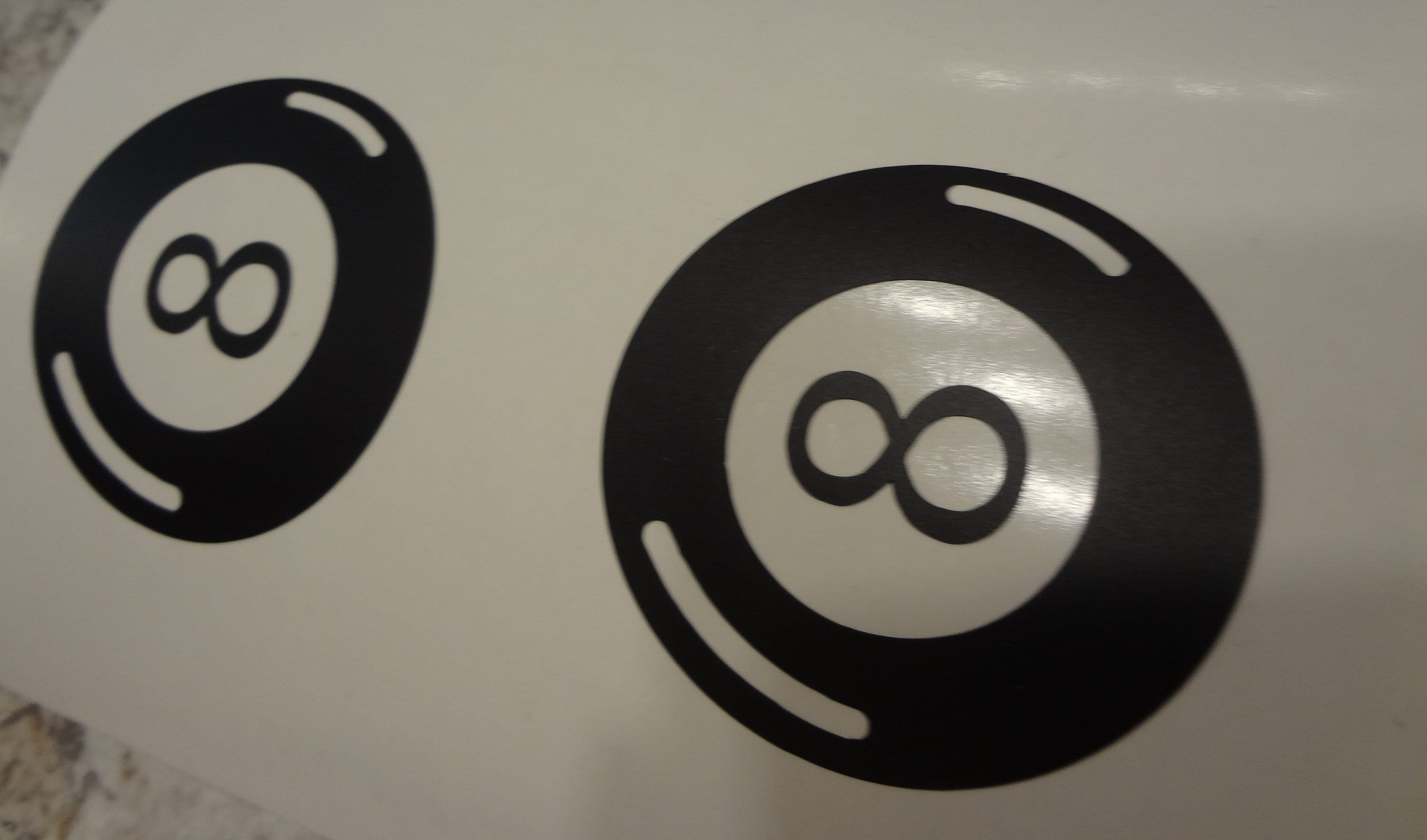 2 Eight Ball 8 Ball Decal Window Sticker Billiard Pool Table | Etsy
