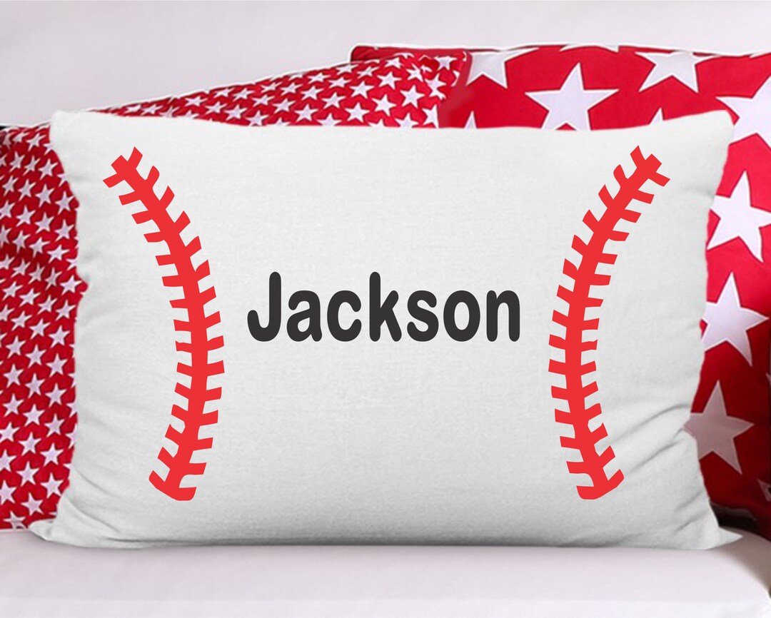 Personalized Baseball Pillowcase: Custom Name Sports Decor (20x30) - Etsy