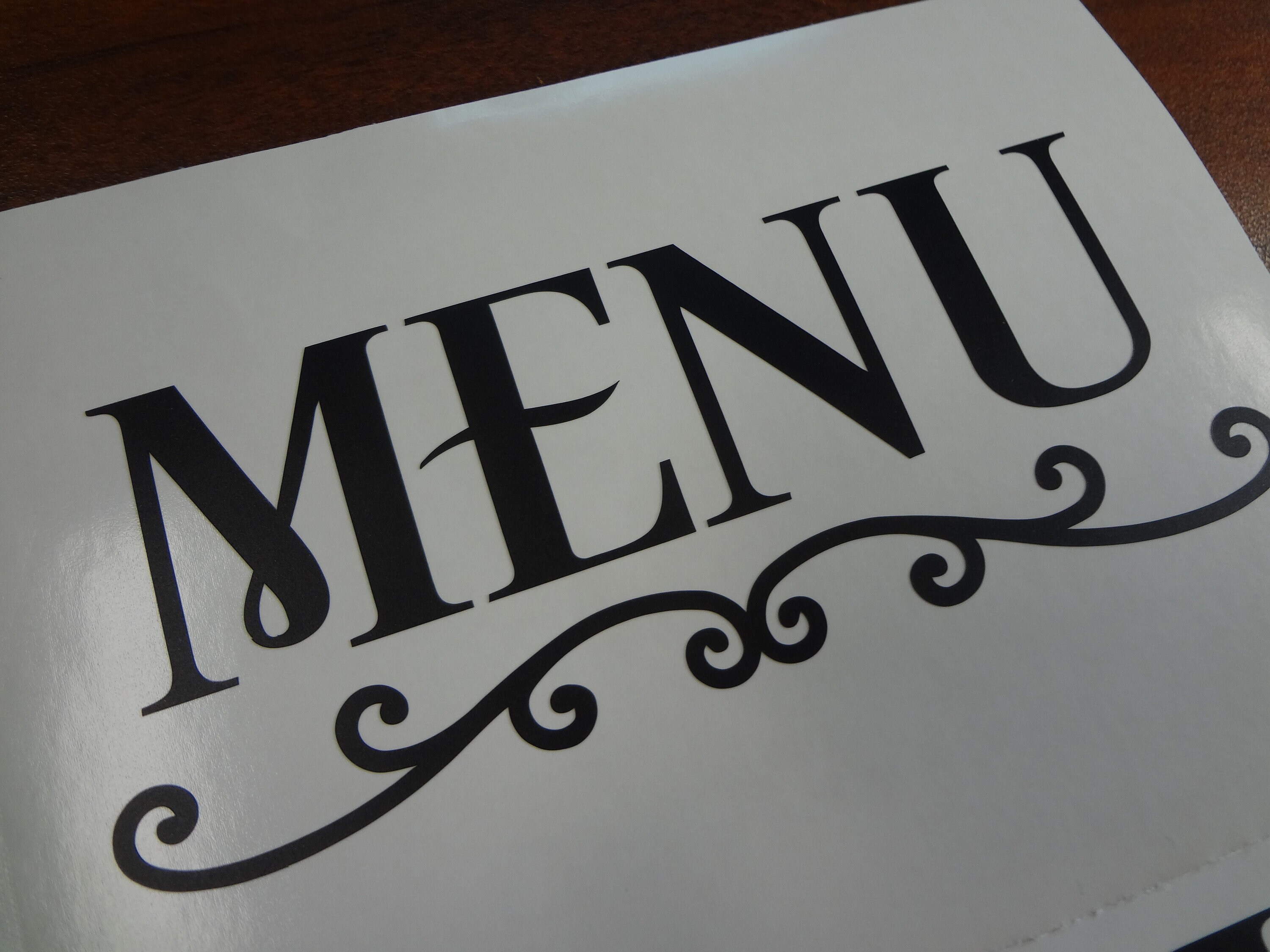 Fancy Restaurant Sign