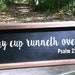 My Cup Runneth Over Decal Sticker Wall Art Sign Making Hanging Kitchen ...