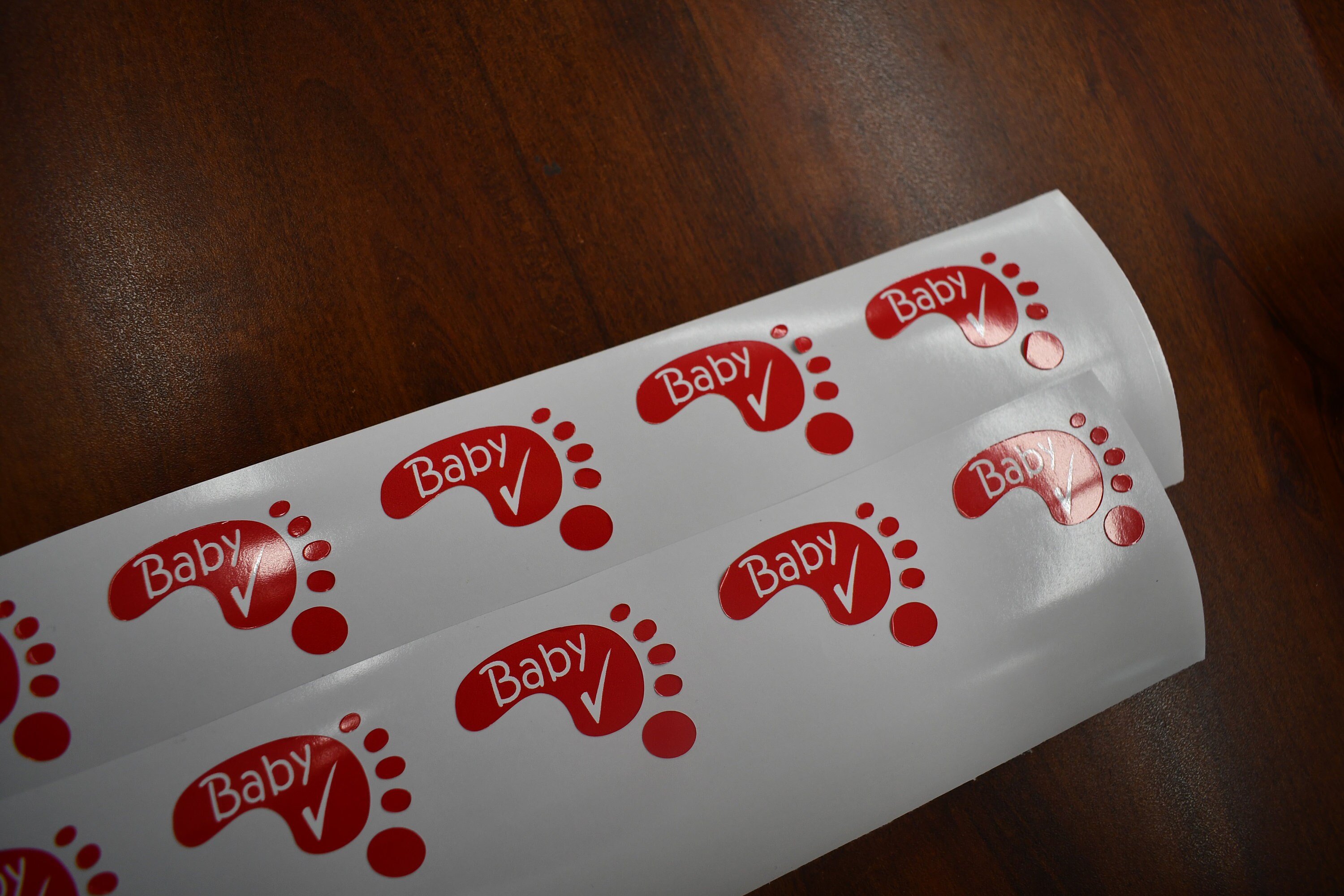 Set of 8 Baby Feet Check Decal Footprints Safe on Board Hot - Etsy