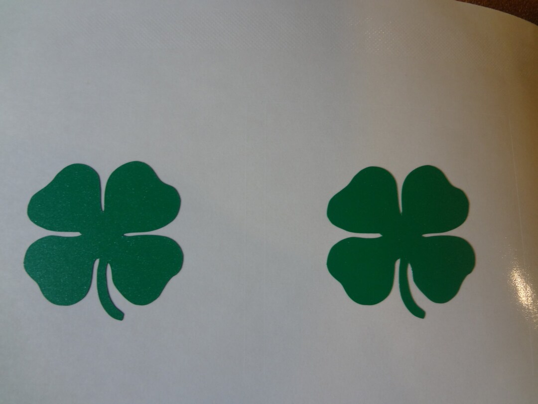Shamrock Decal Sticker: St Patrick's Day Car/glass Decor (set of 2) - Etsy