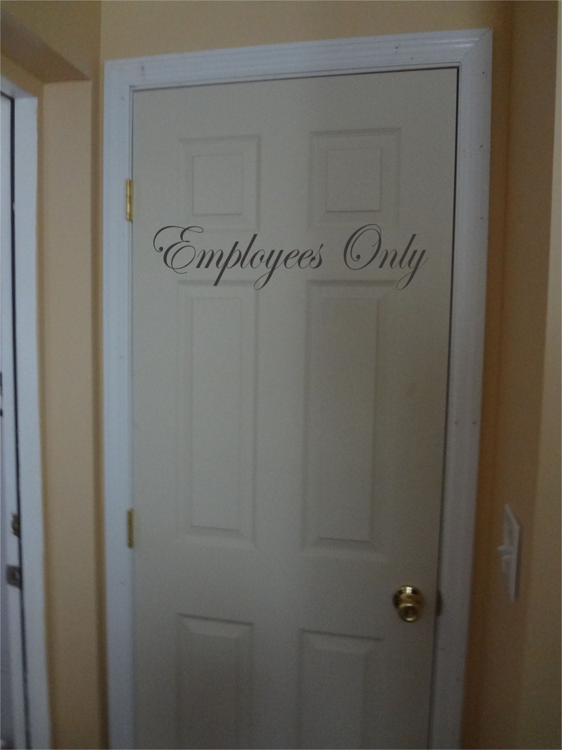 Employees Only Door Decal: Indoor/outdoor Vinyl Sign (set of 2) - Etsy