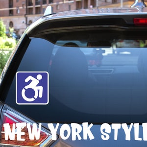 4 Decals Wheelchair Handicap Sticker Vehicle Van Truck Car SUV Mobility ...