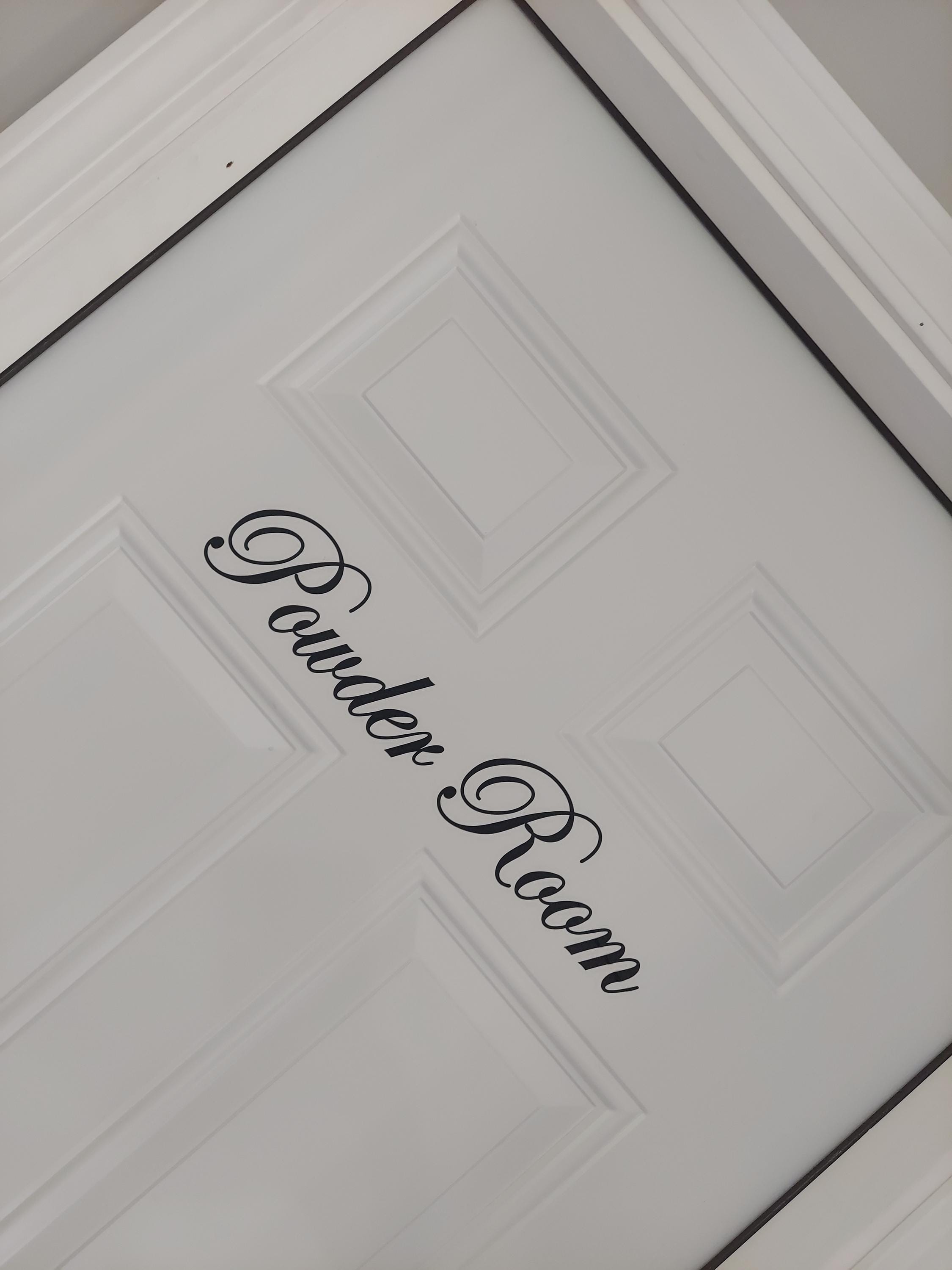 Powder Room Decal - Business Restroom Sign - Set of 2 - Etsy