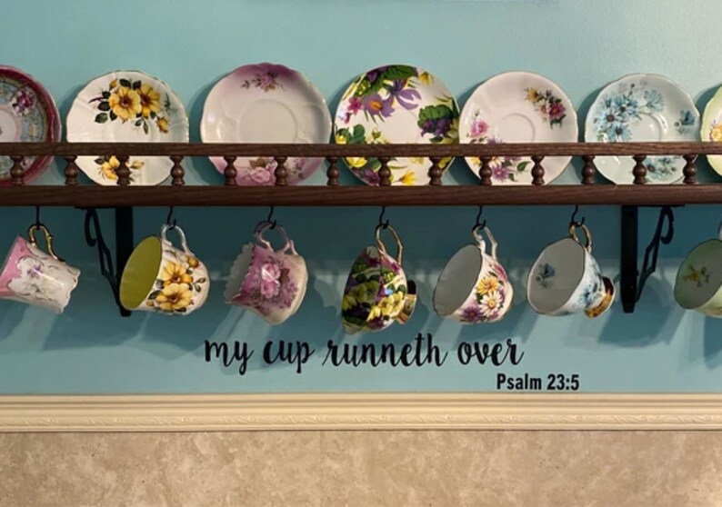My Cup Runneth Over Decal Sticker Wall Art Sign Making Hanging - Etsy