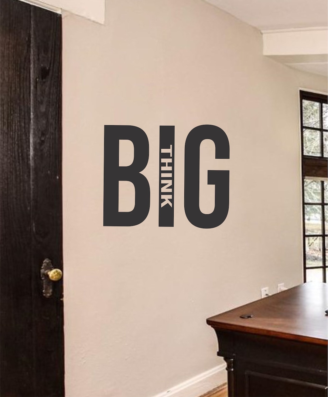 Think Big Wall Decal: Motivational Office Decor - Etsy