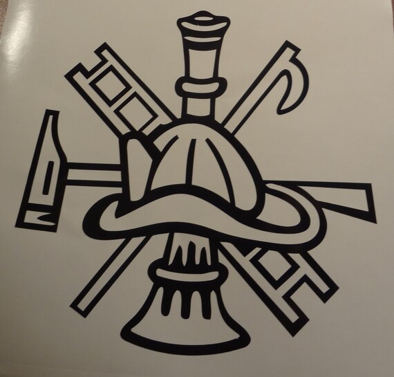 Decal Fireman Fire Department Window Decal Firefighter Mens | Etsy