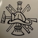 2 Decals Fireman Fire Department Window Firefighter Men Women - Etsy