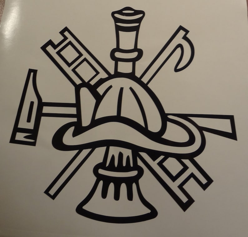 2 Decals Fireman Fire Department Window Firefighter Men Women | Etsy