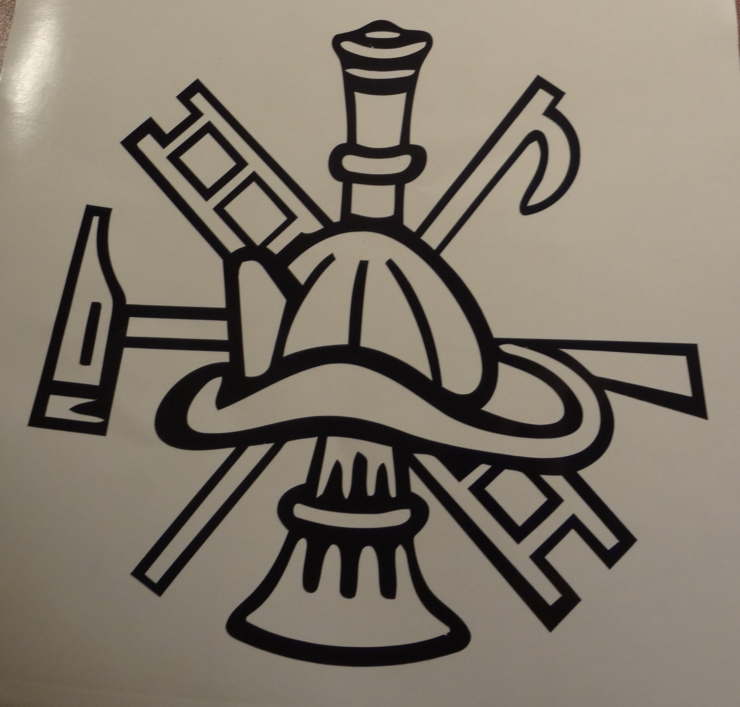 2 Decals Fireman Fire Department Window Firefighter Men Women | Etsy